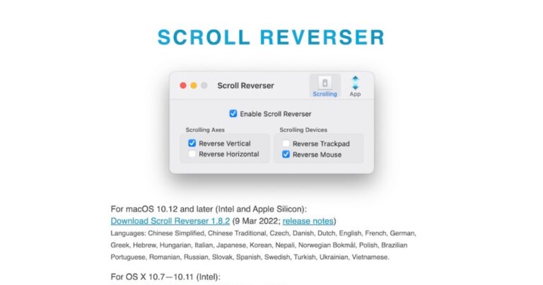 Macのマウスとトラックパッドのスクロール方向を逆にする【Scroll Reverser】 | ringocat note